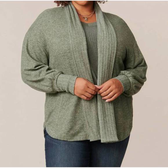 Democracy | Sweaters | New Democracy Curvy Shawl Open Cardigan In ...